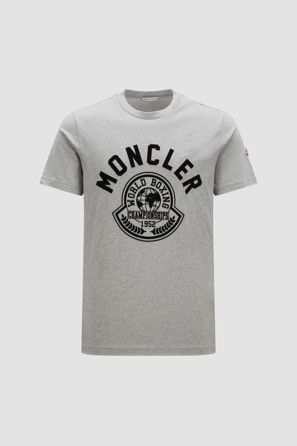 Gray Printed Motif T-Shirt - Polos & T-shirts for Men | Moncler HK