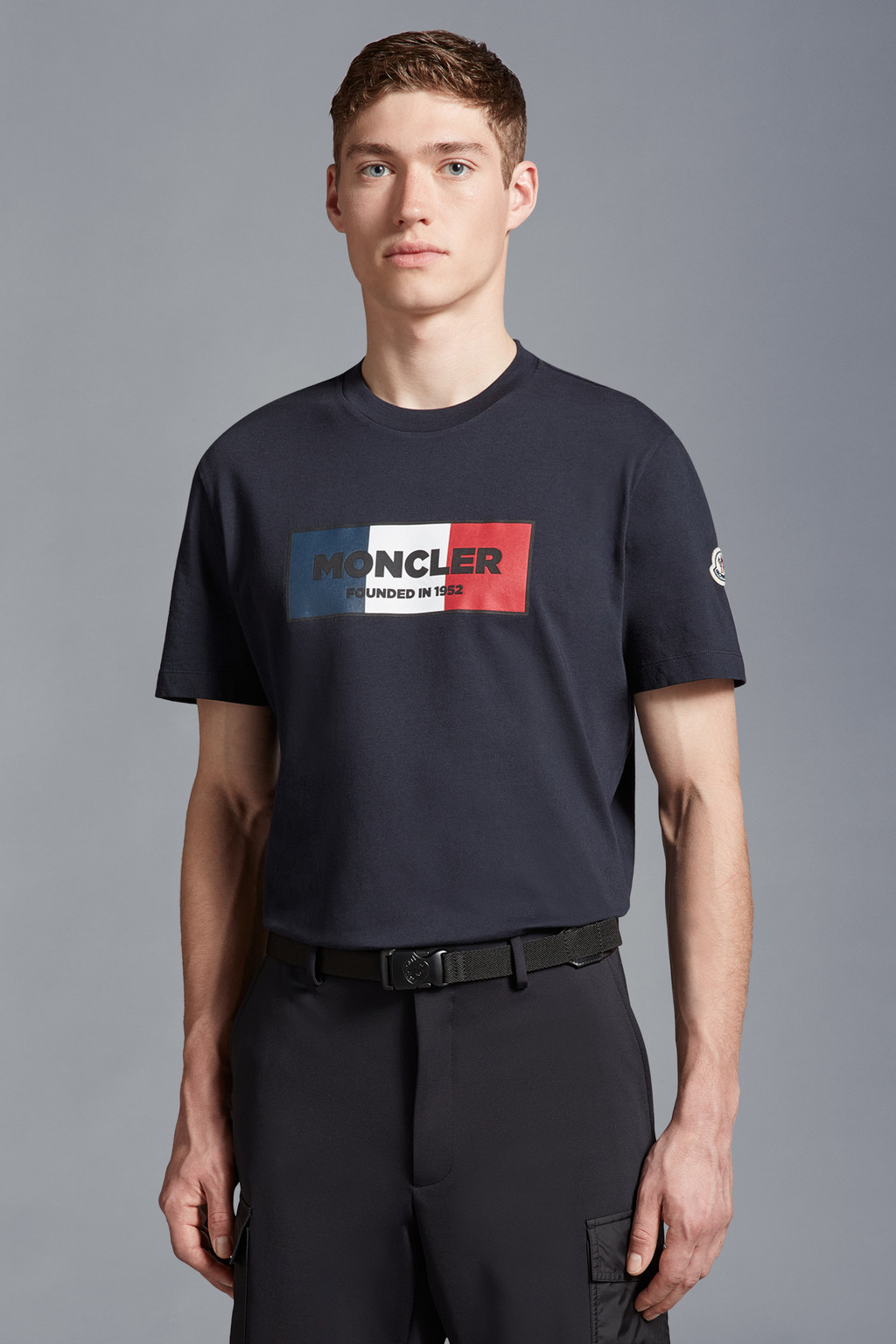 Night Blue T-Shirt with Pocket - Polos & T-shirts for Men | Moncler GB
