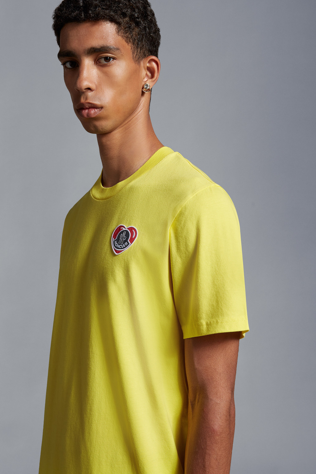 Yellow Logo T-Shirt - Polos & T-shirts for Men | Moncler PT