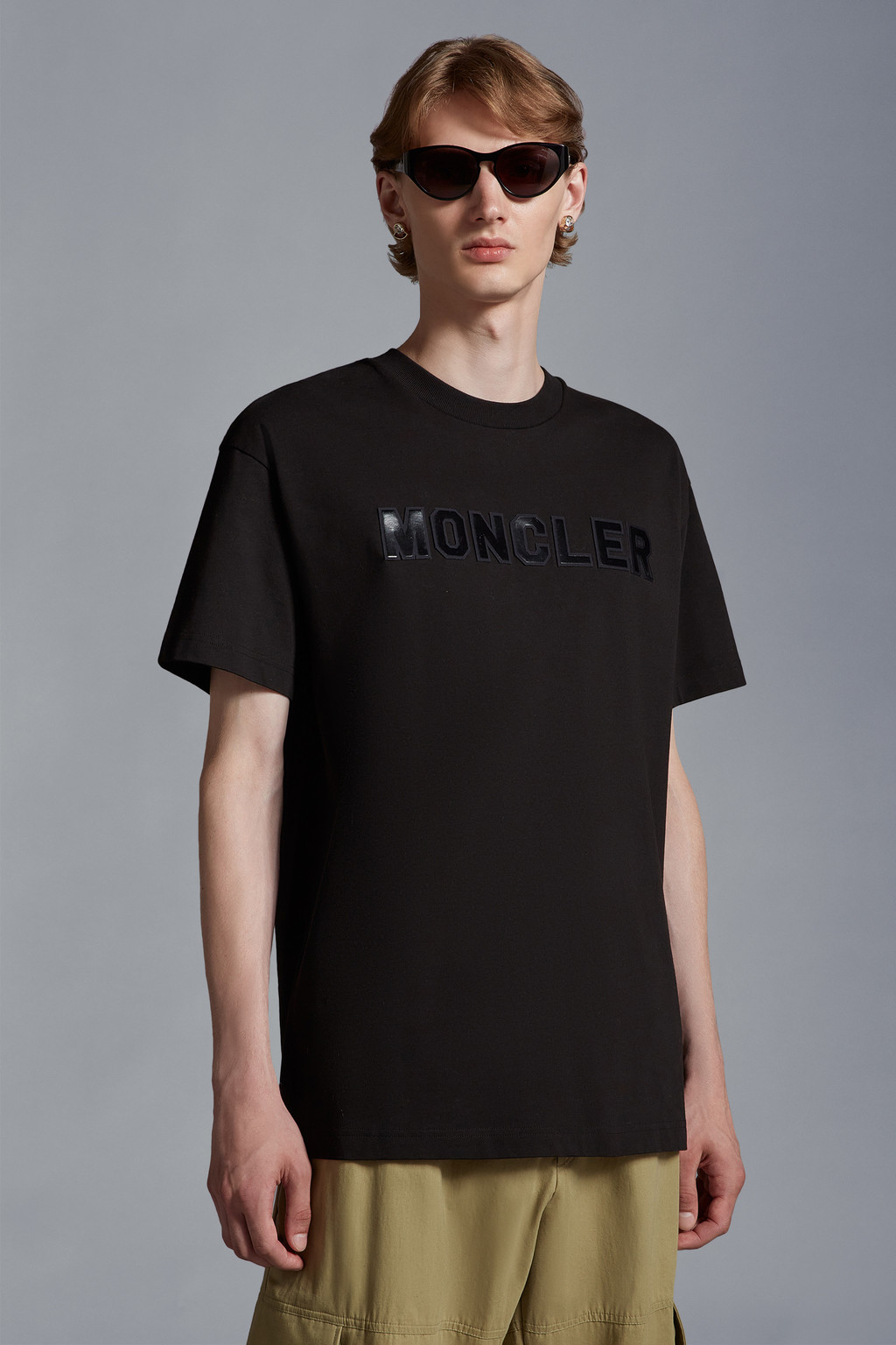 Black Logo T-Shirt - Polos & T-shirts for Men | Moncler US