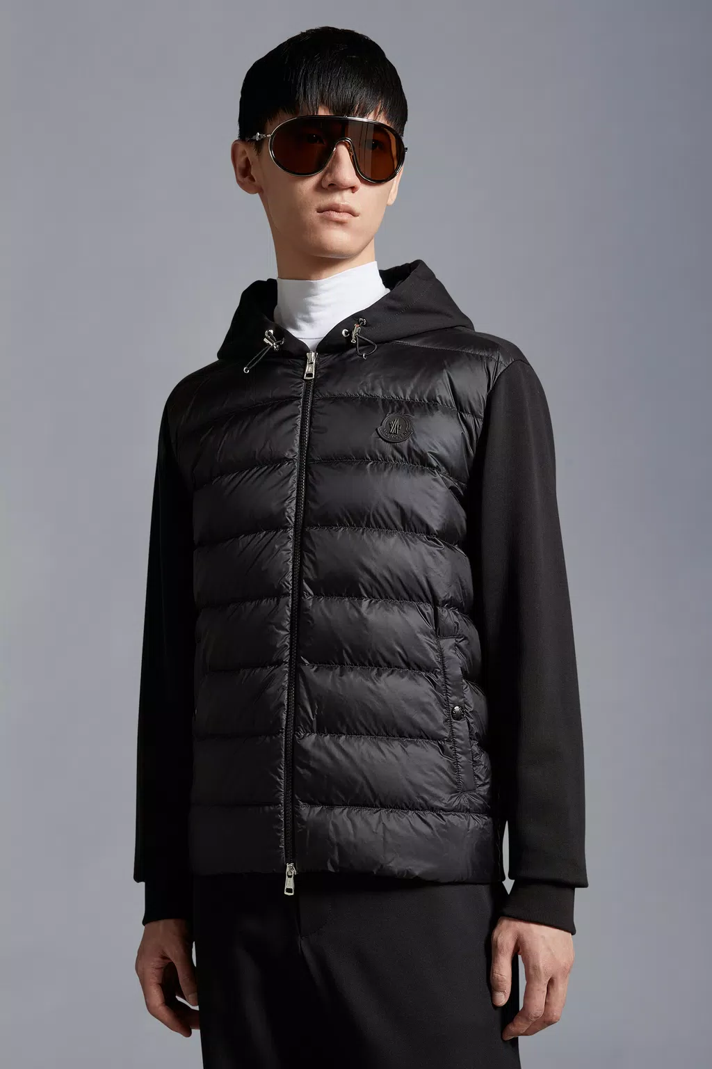 Sudadera Con Capucha Y Logotipo Gris Sudaderas De Hombre Moncler Es