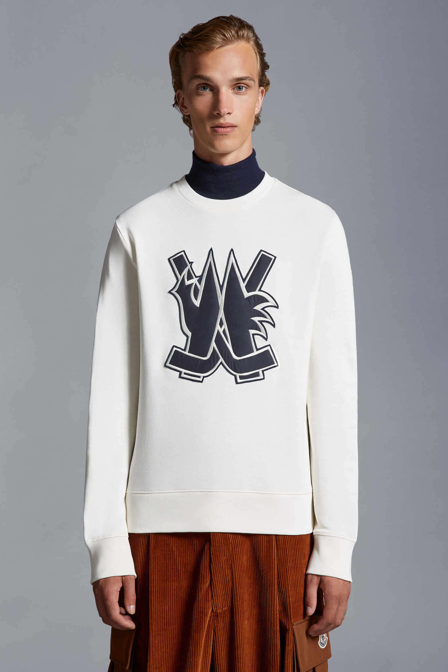 Off White Hockey Logo Sweatshirt - Sweatshirts for Men | Moncler HK