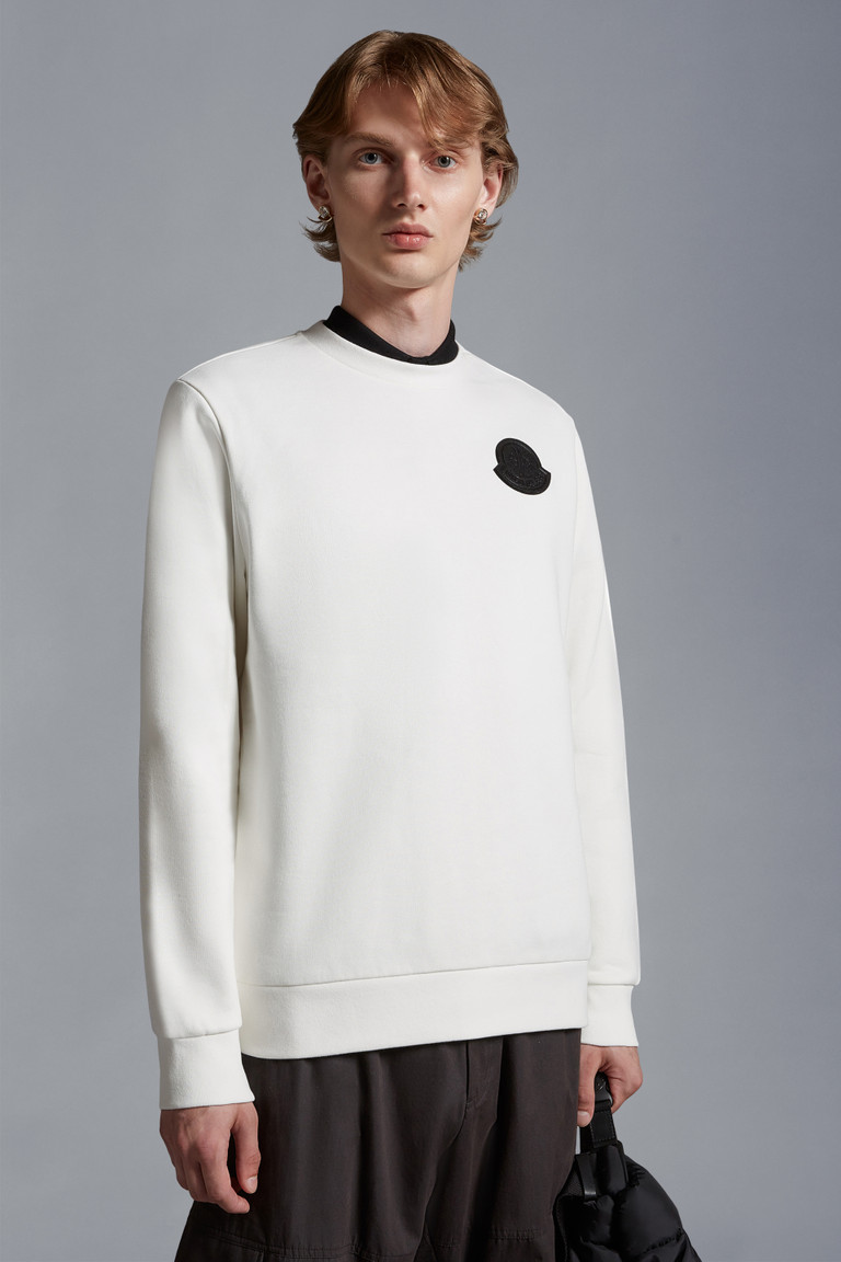 Felpa logata Bianco - Felpe Uomo | Moncler IT