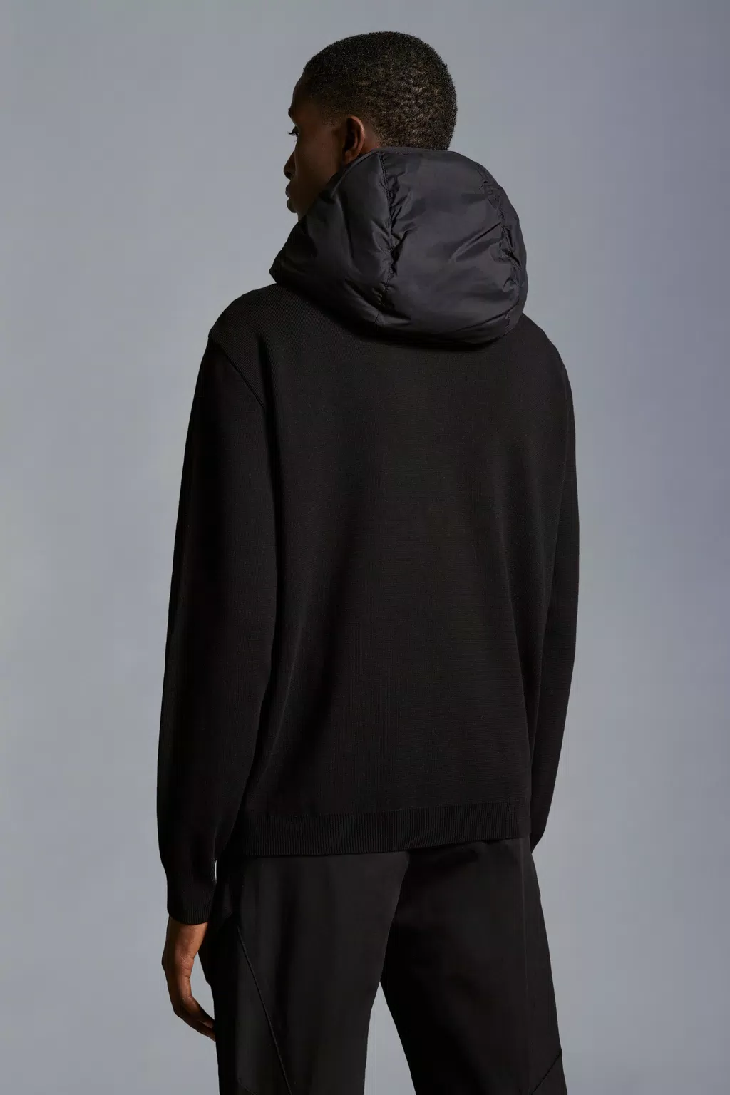 Sudadera Con Capucha Y Cremallera Negro Jerséis Y Cárdigans De Hombre