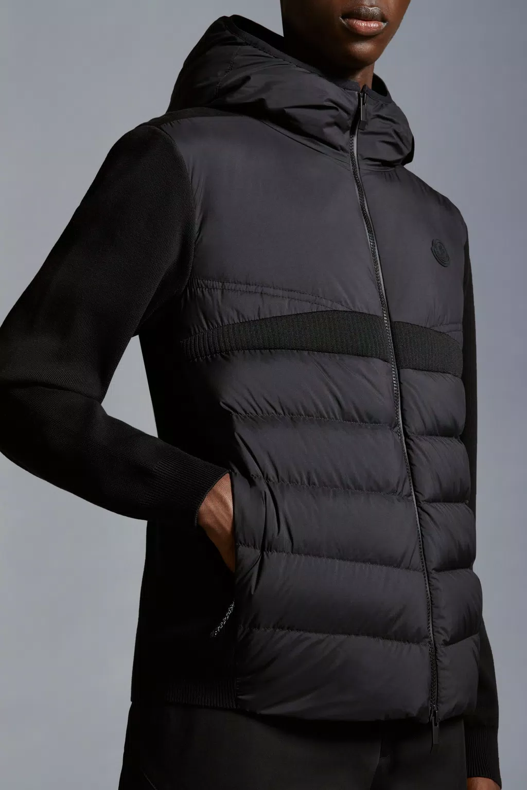 Sudadera Con Capucha Y Cremallera Negro Jerséis Y Cárdigans De Hombre