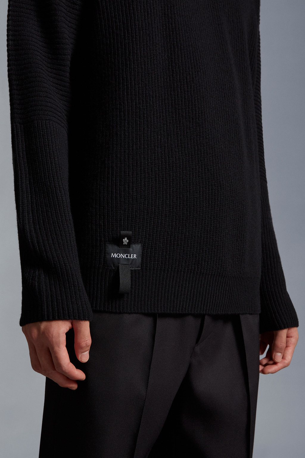 Black Wool Jumper - Sweaters & Cardigans for Men | Moncler DE