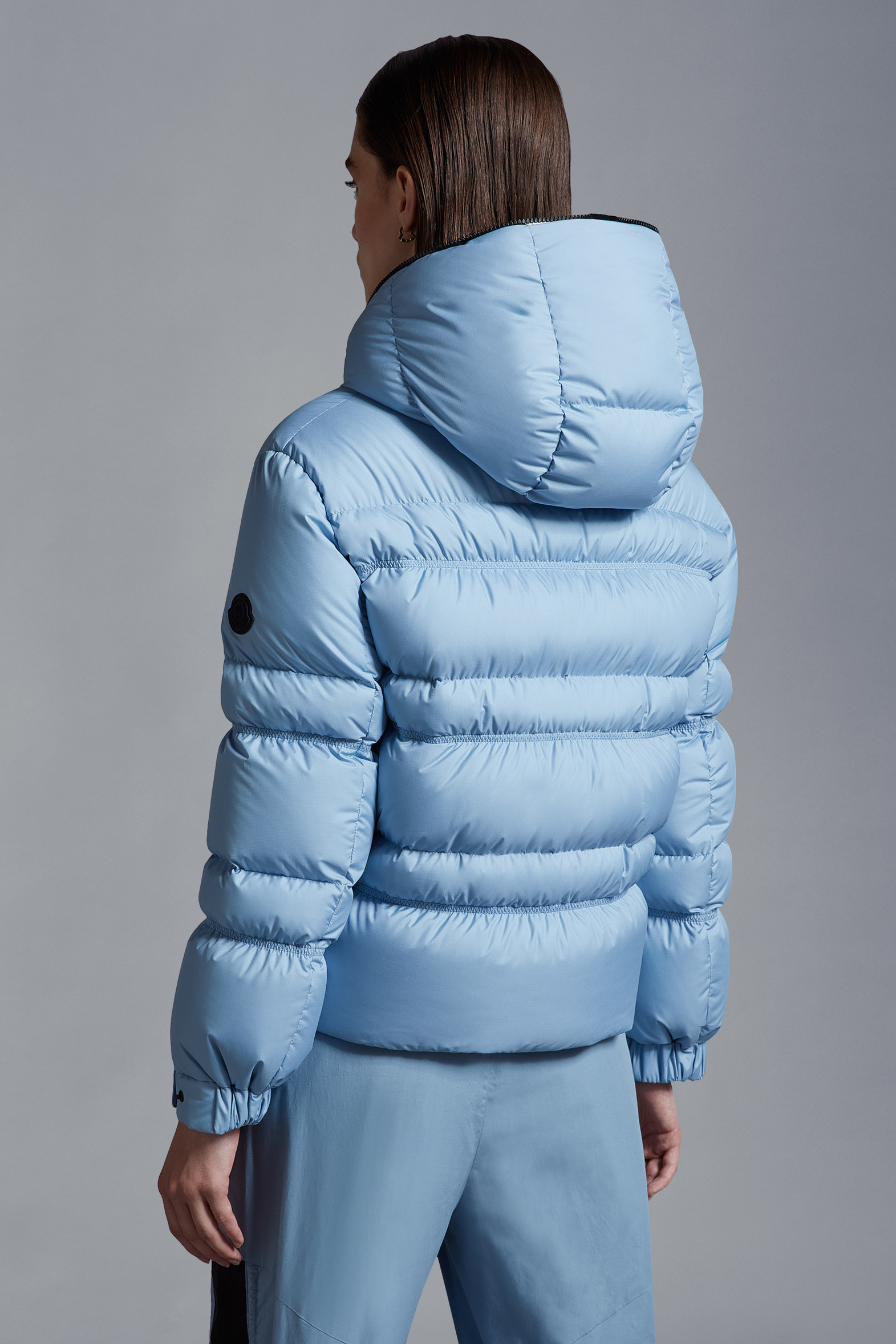 Powder Blue Yser Short Down Jacket - Short Down Jackets for Women ...