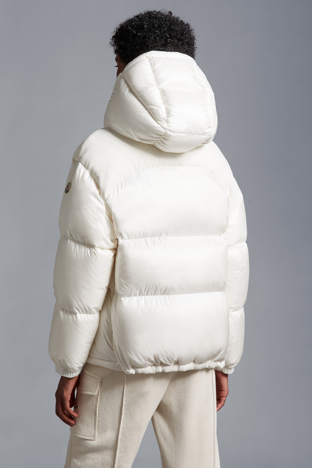 White Meandre Short Down Jacket - Short Down Jackets for Women | Moncler HR