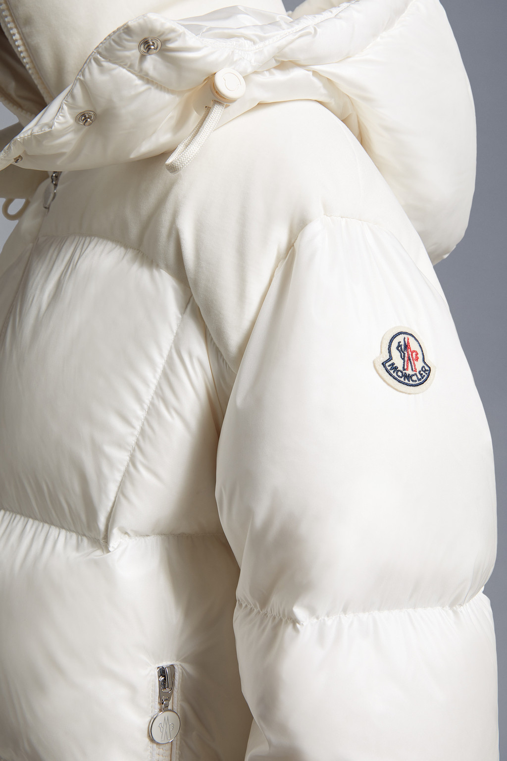 White Meandre Short Down Jacket - Short Down Jackets for Women | Moncler HR