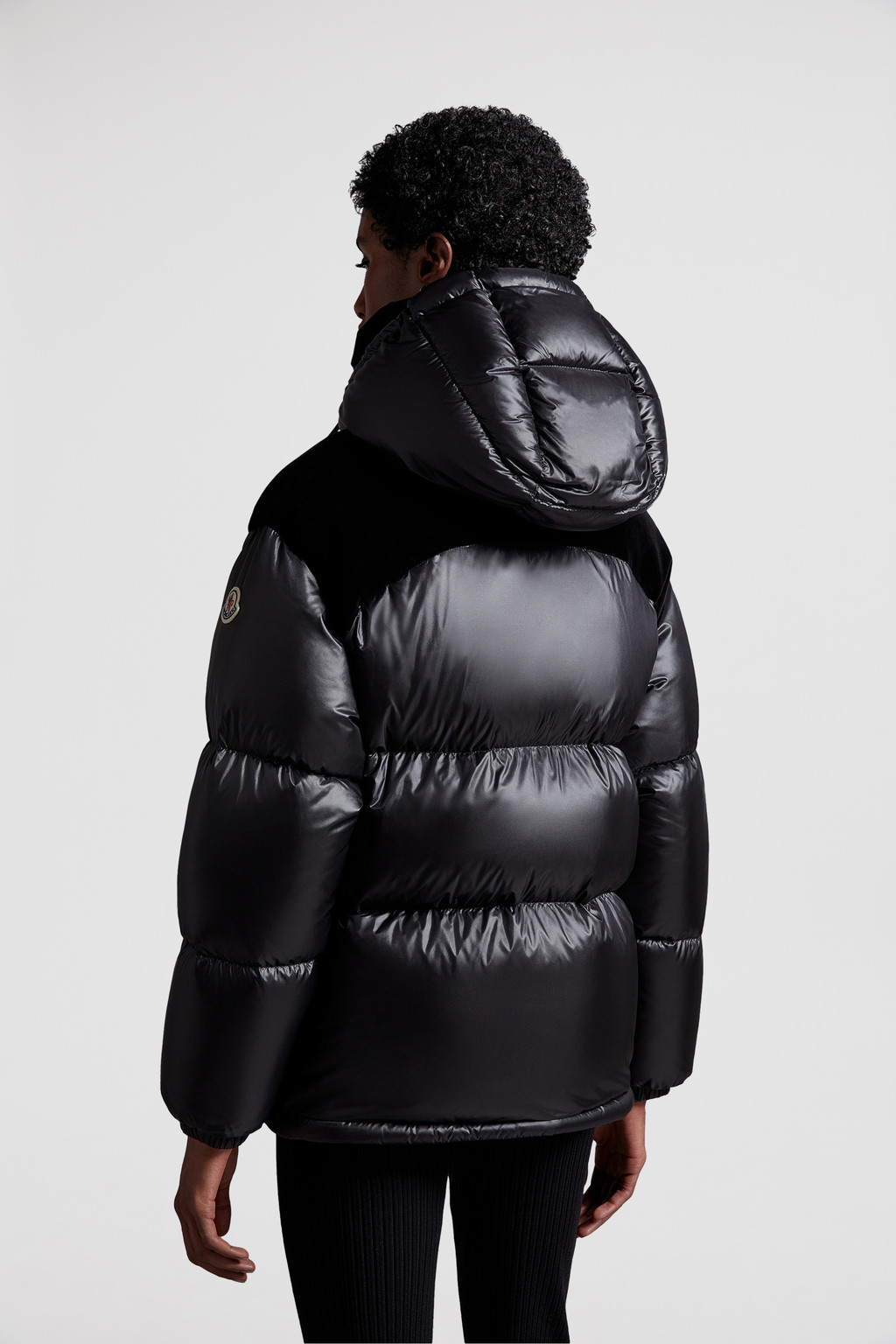 Black Meandre Short Down Jacket - Short Down Jackets for Women | Moncler SK