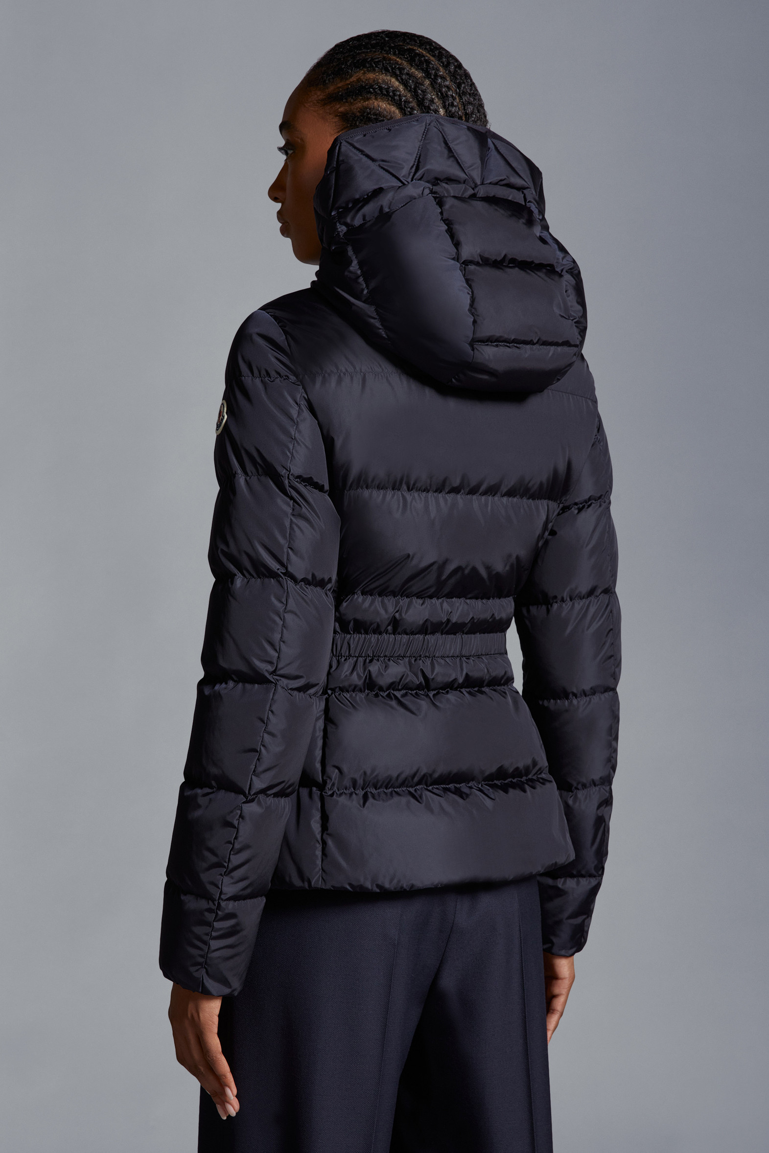 Night Blue Avoce Short Down Jacket - Short Down Jackets for Women | Moncler NO