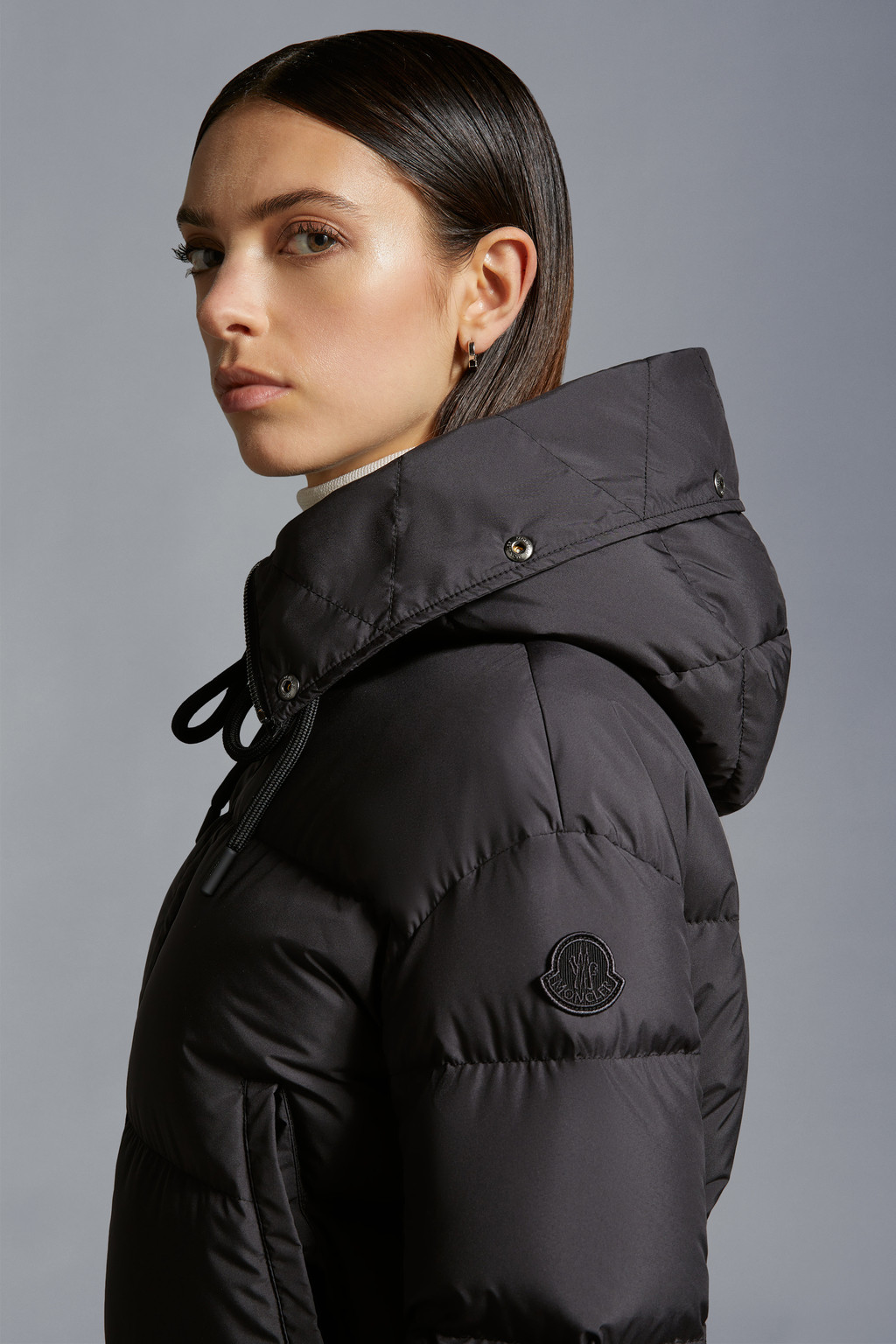Black Locustelle Short Down Jacket - Short Down Jackets for Women ...