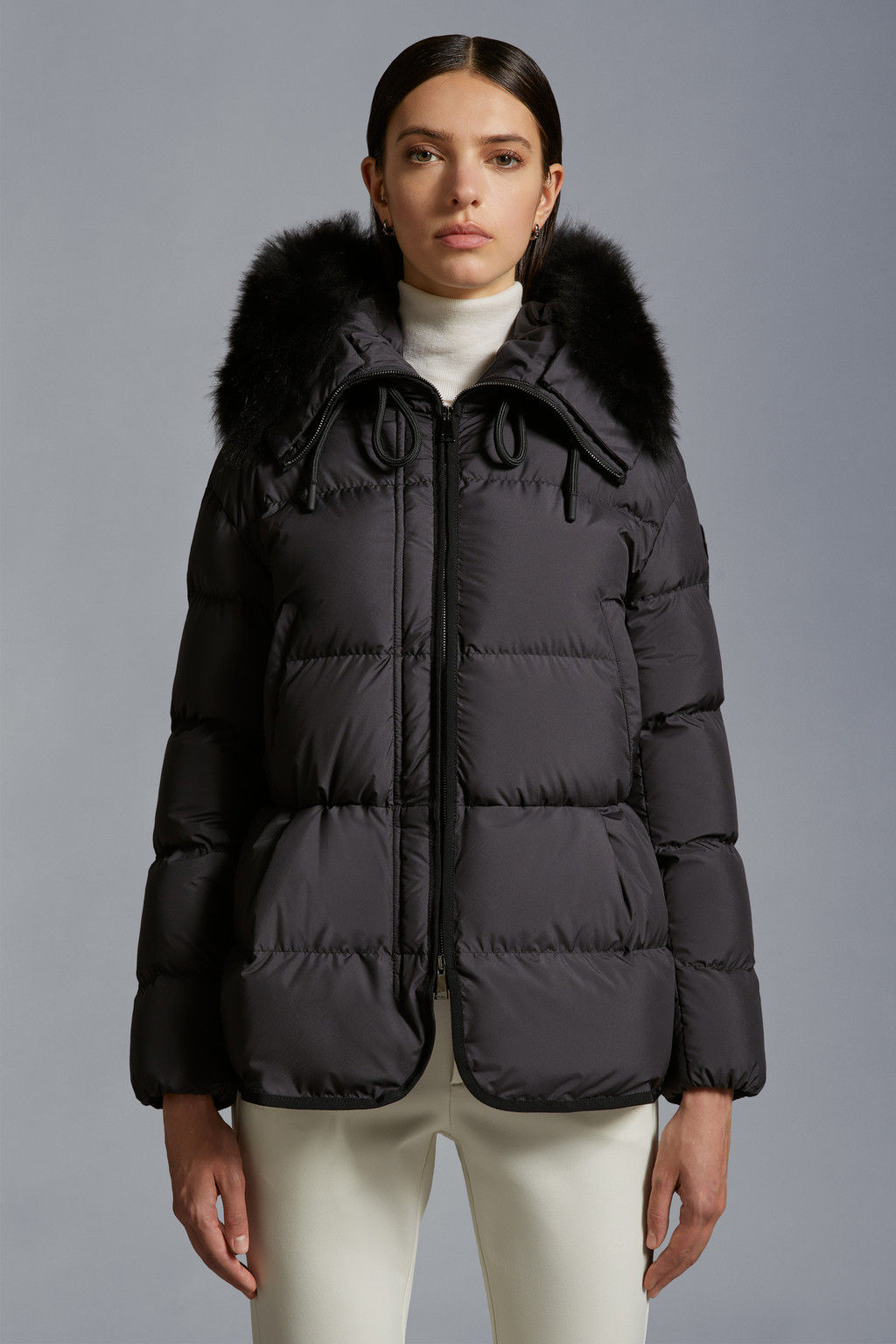 Black Locustelle Short Down Jacket - Short Down Jackets for Women ...