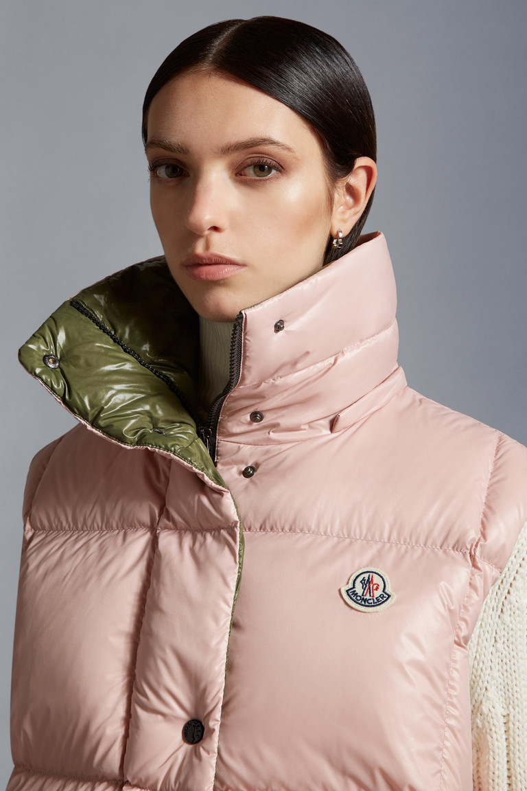 Chaleco acolchado Luzule Rosado claro - Chalecos de Mujer | Moncler ES
