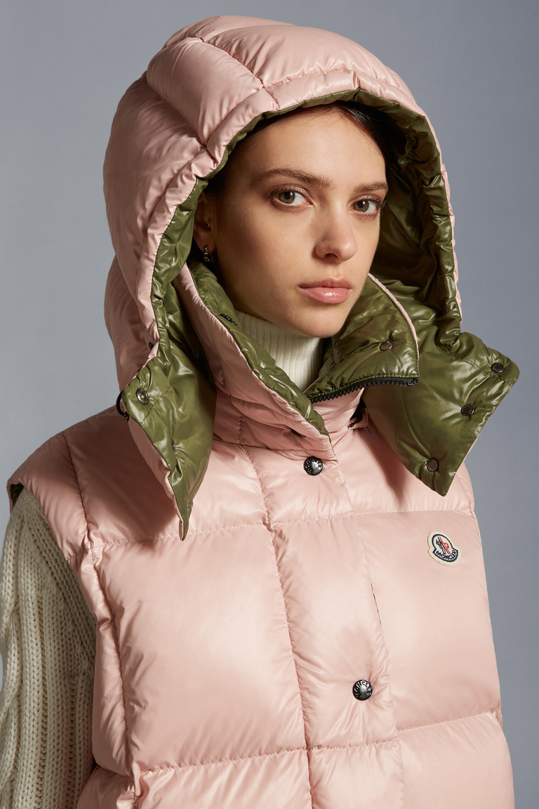 Chaleco acolchado Luzule Rosado claro - Chalecos de Mujer | Moncler ES
