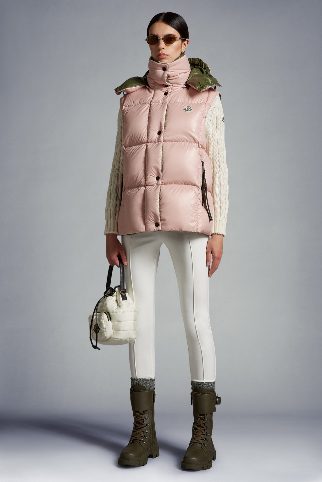 Light Pink Luzule Down Gilet - Vests for Women | Moncler SG