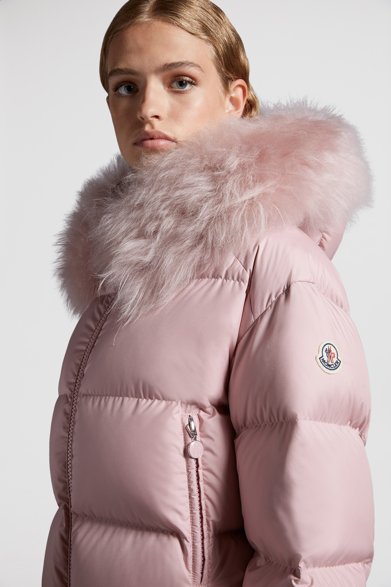 Light Pink Mino Short Down Jacket - Short Down Jackets for Women ...