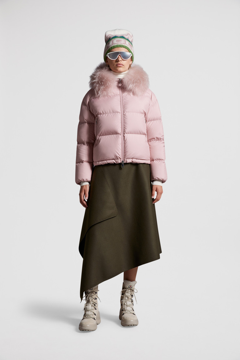 Piumino corto Mino Rosa Chiaro - Piumini Corti Donna | Moncler IT