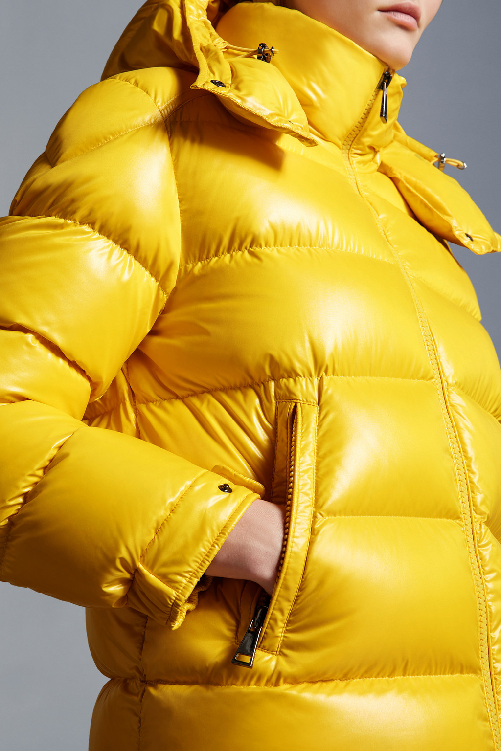 Bright Yellow Maire Short Down Jacket - Short Down Jackets for Women ...