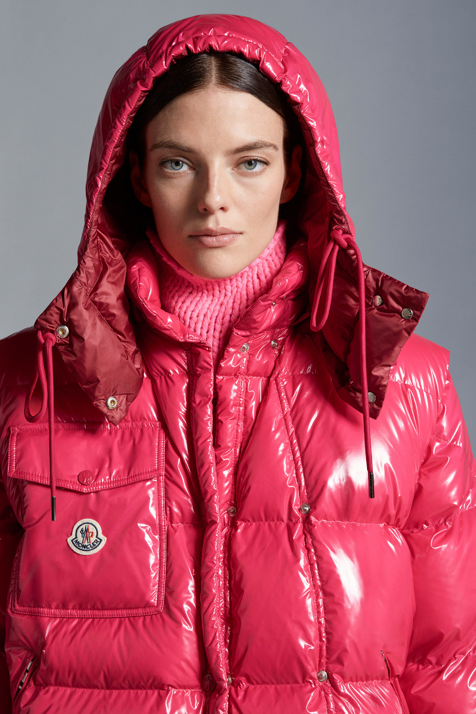 Fuchsia Moncler Karakorum Short Down Jacket Women - Short Down Jackets ...