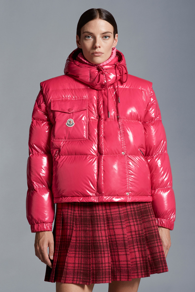Fuchsia Moncler Karakorum Short Down Jacket Women - Short Down Jackets ...