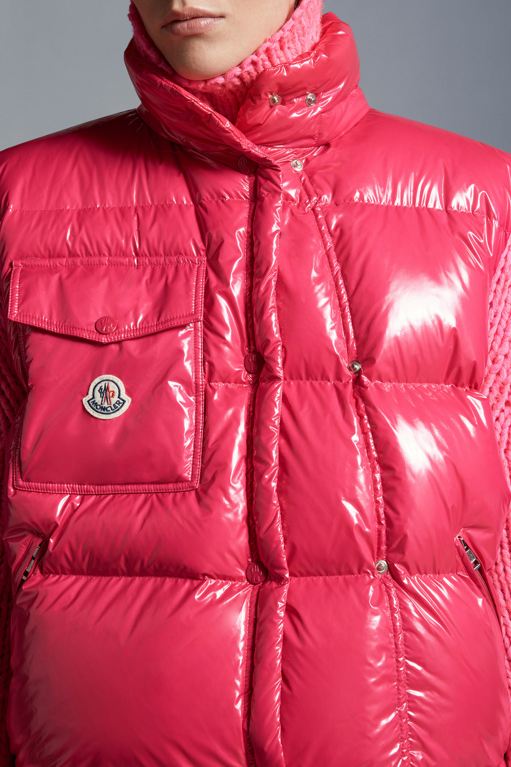 Fuchsia Moncler Karakorum Short Down Jacket Women - Short Down Jackets ...