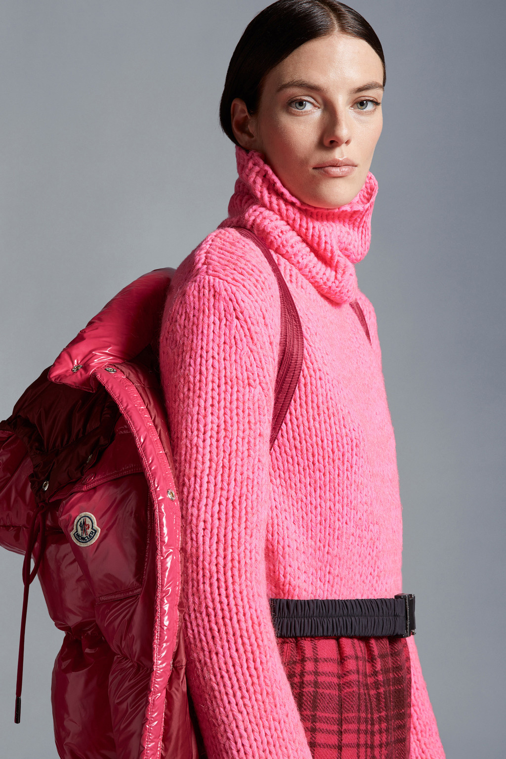 Fuchsia Moncler Karakorum Short Down Jacket Women - Short Down Jackets ...