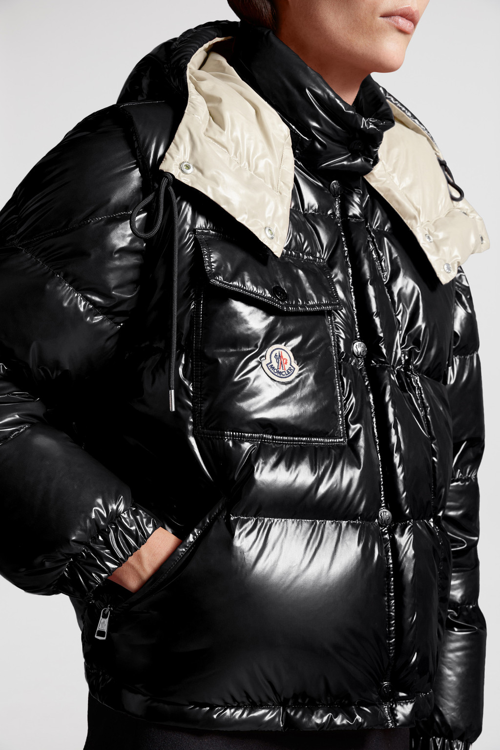 Black Moncler Karakorum Short Down Jacket - Short Down Jackets for ...