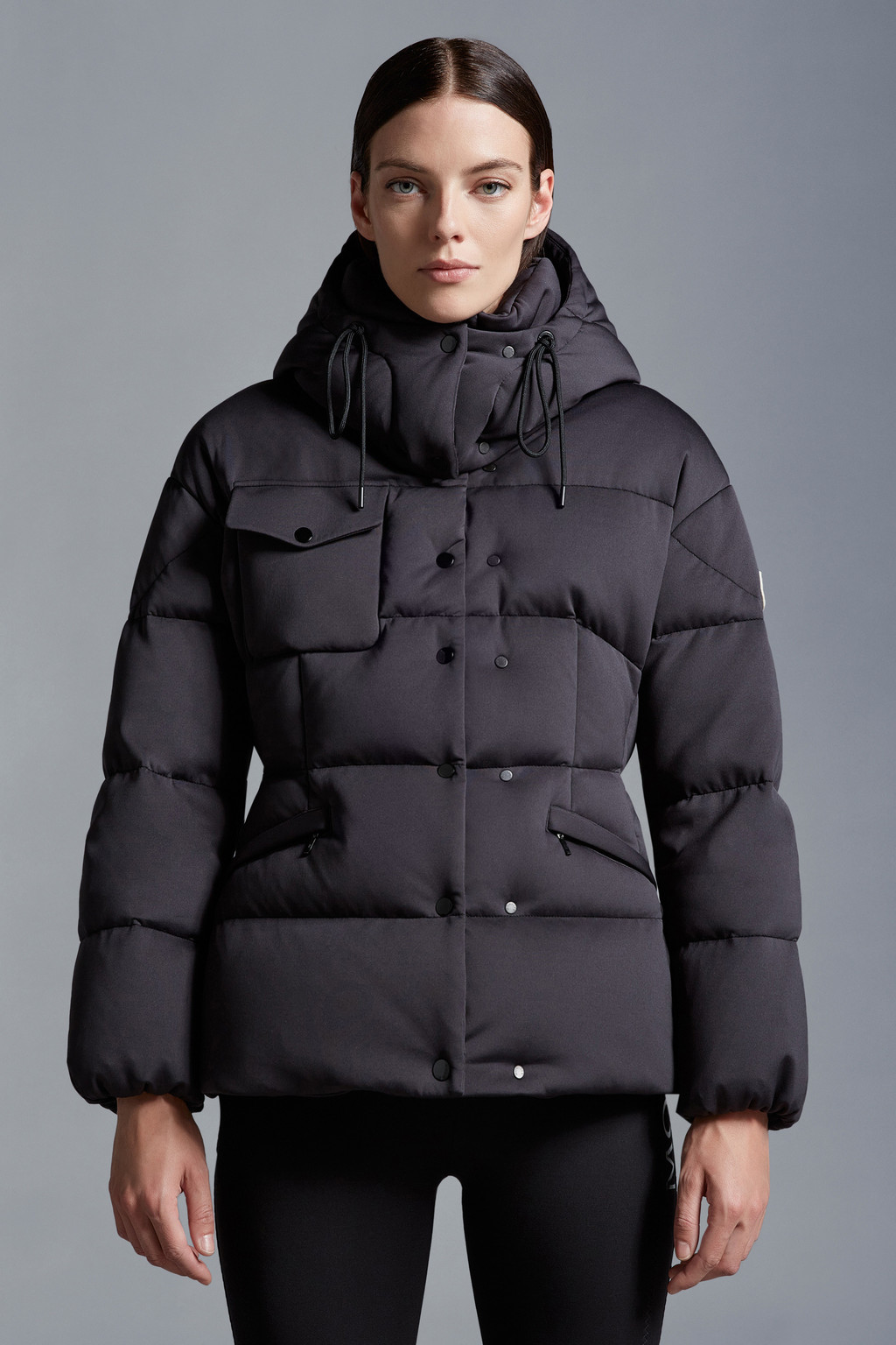 Black Moncler Karakorum Short Down Jacket Women - Short Down Jackets ...