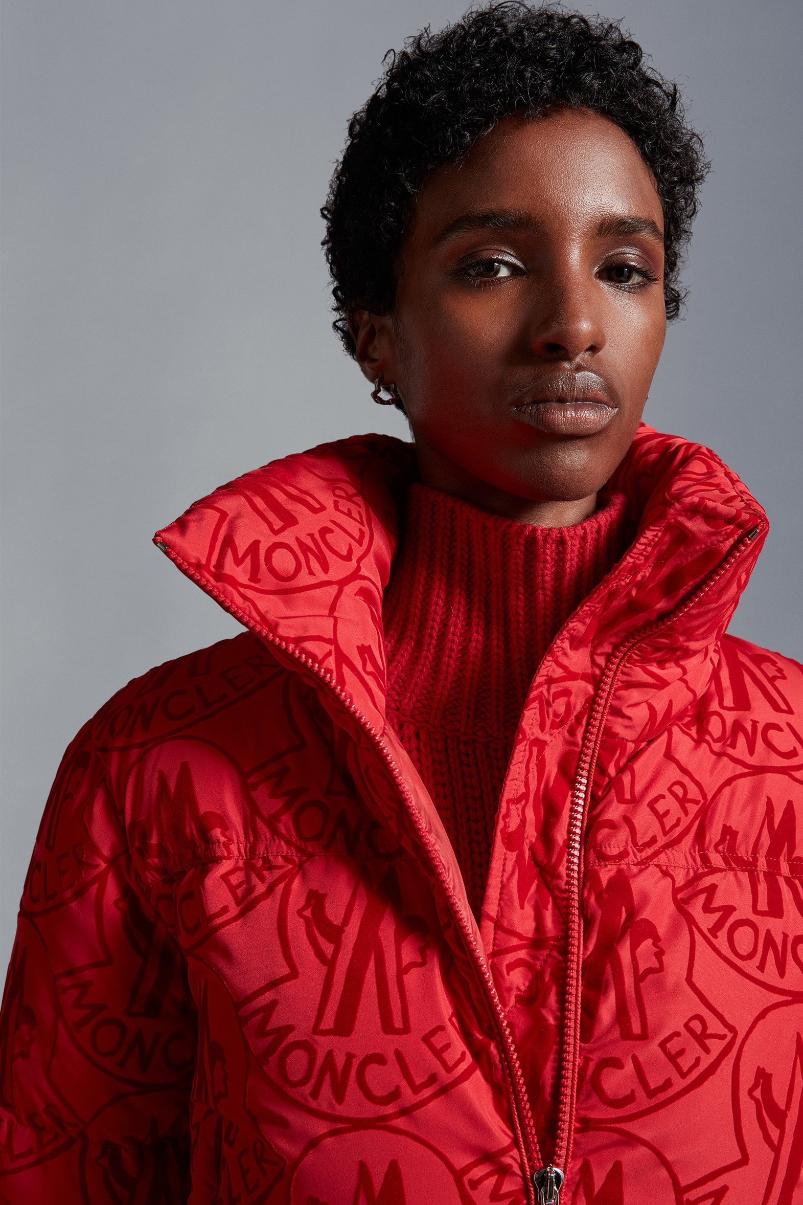 Red Merle Short Down Jacket - Short Down Jackets for Women | Moncler CA