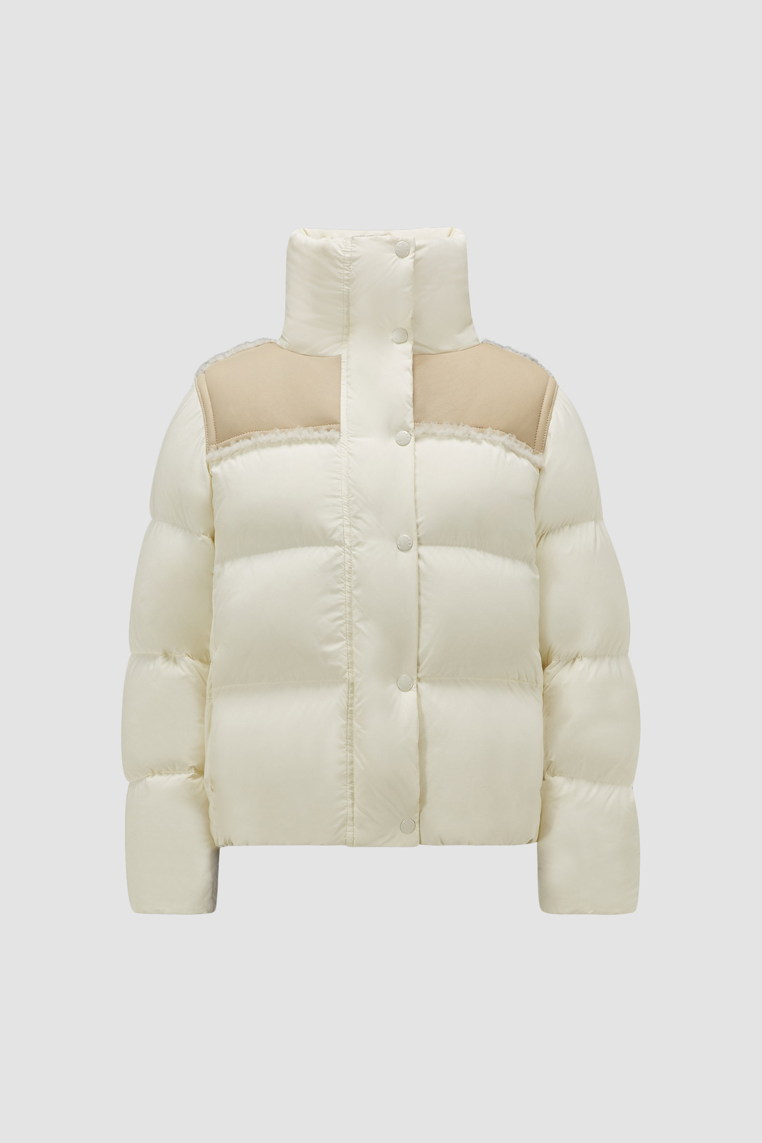 White Jotty Short Down Jacket - Short Down Jackets for Women | Moncler BG