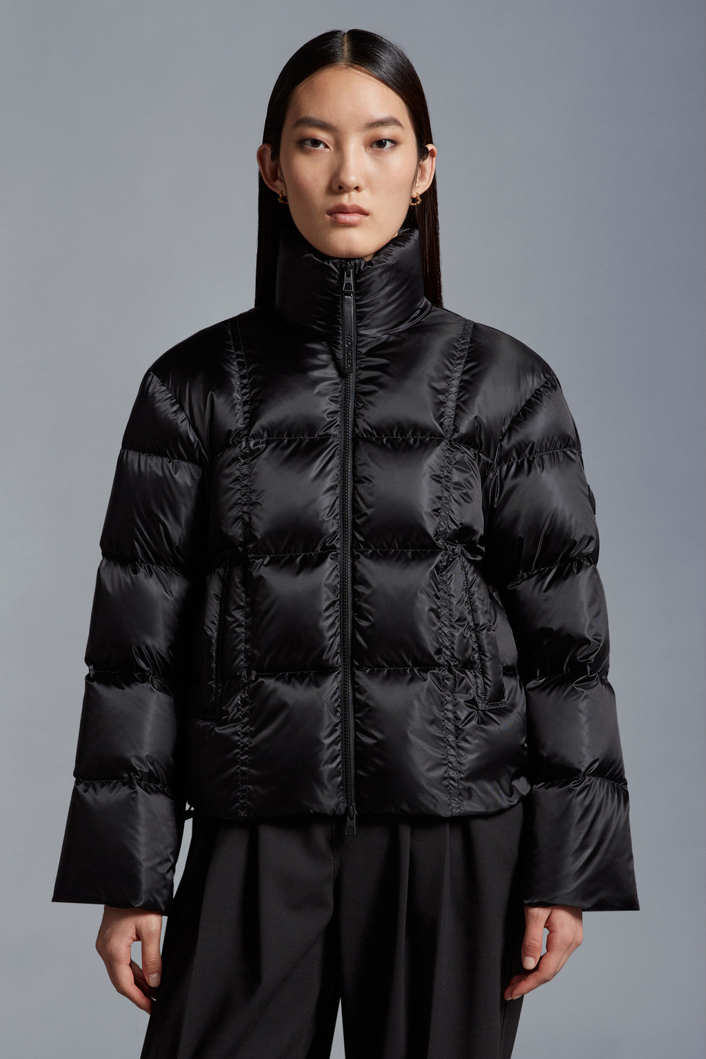 Black Bryone Short Down Jacket - Short Down Jackets for Women | Moncler PT
