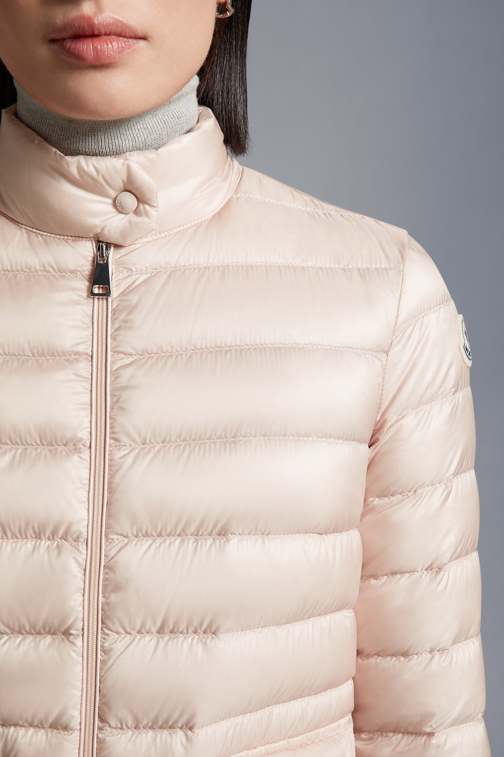 Light Pink Lans Short Down Jacket - Short Down Jackets for Women ...
