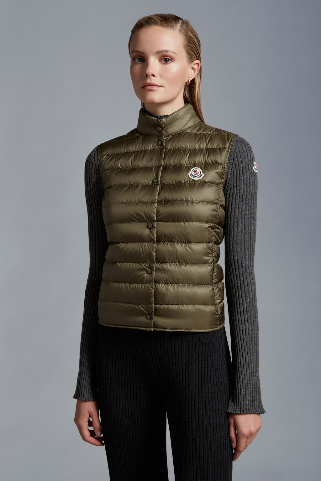 Olive Green Liane Gilet - Vests for Women | Moncler JP