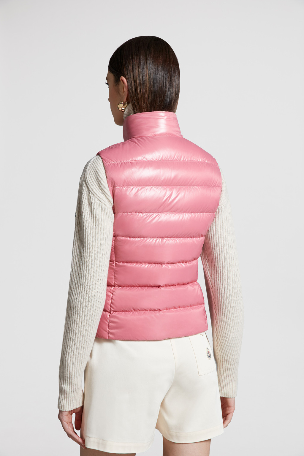 Chaleco acolchado Ghany Rosado - Chalecos de Mujer | Moncler US
