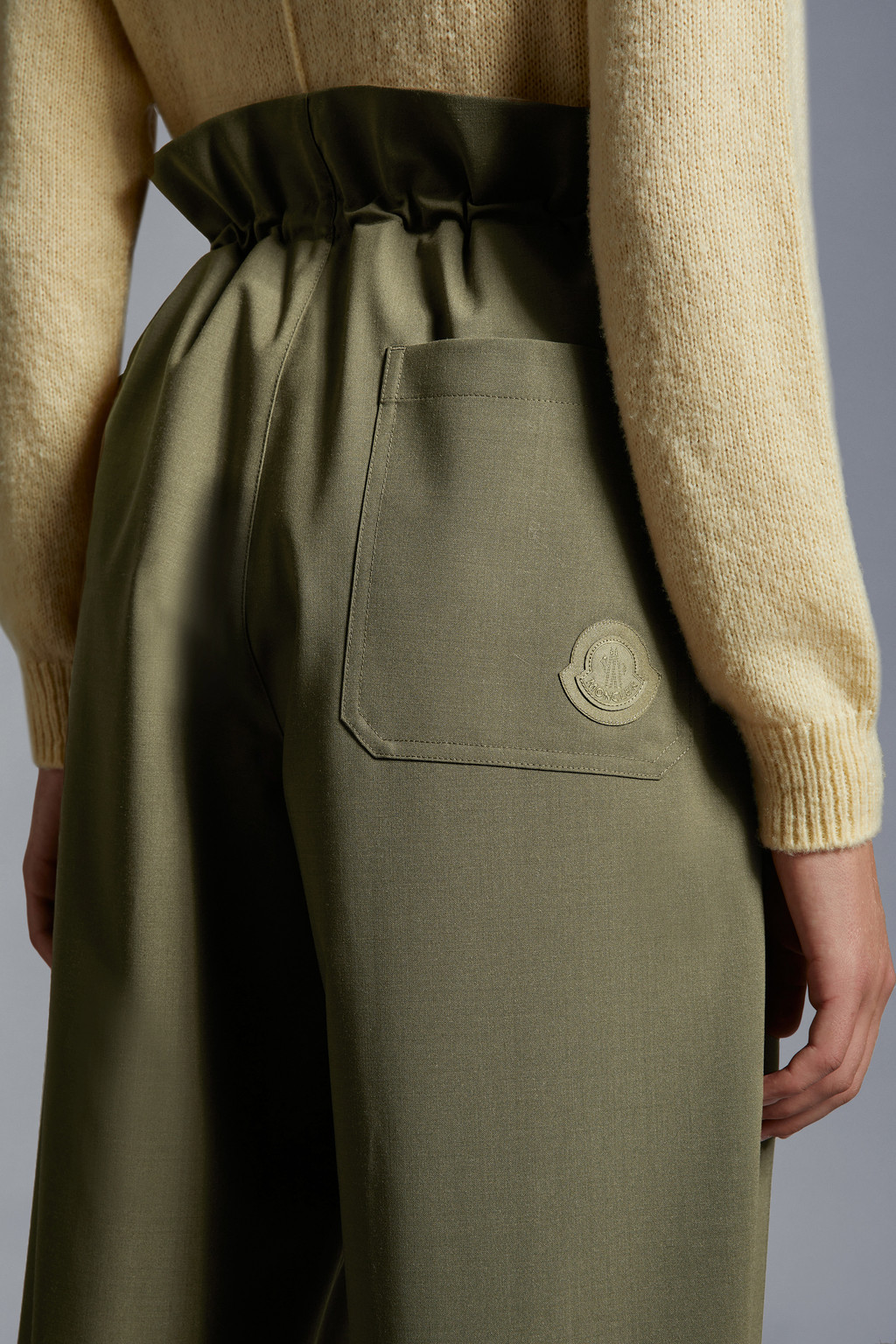 Brown Wool Paperboy Pants - Pants & Shorts for Women | Moncler CA