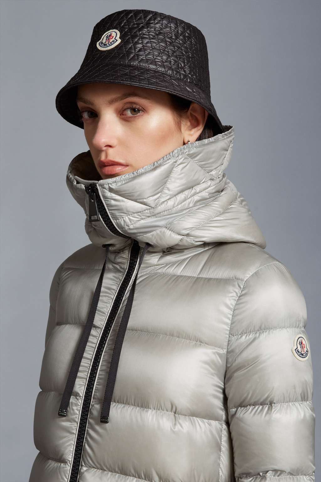 Black Quilted Bucket Hat - Hats & Beanies for Women | Moncler DK