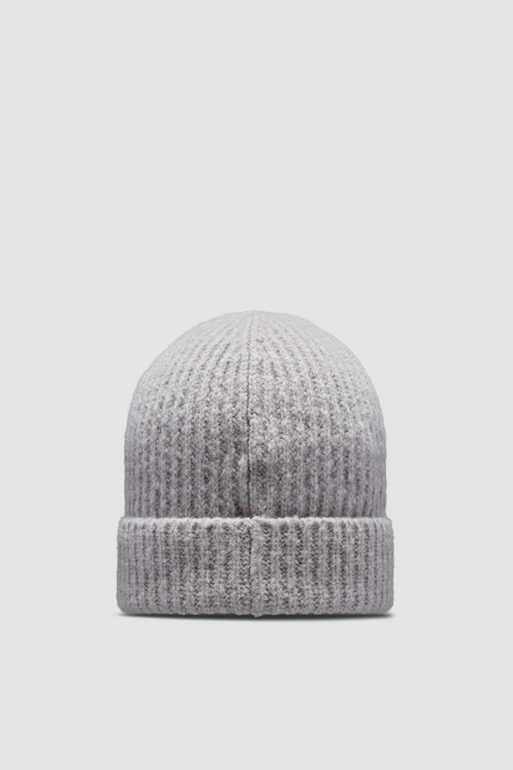 Light Gray Wool Blend Beanie - Hats & Beanies for Women | Moncler SG