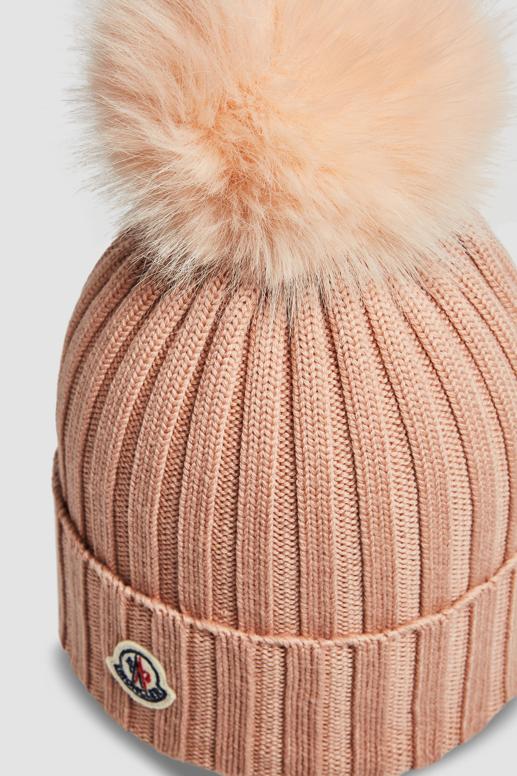 Light Pink Beanie with Pom Pom - Hats & Beanies for Women | Moncler DE