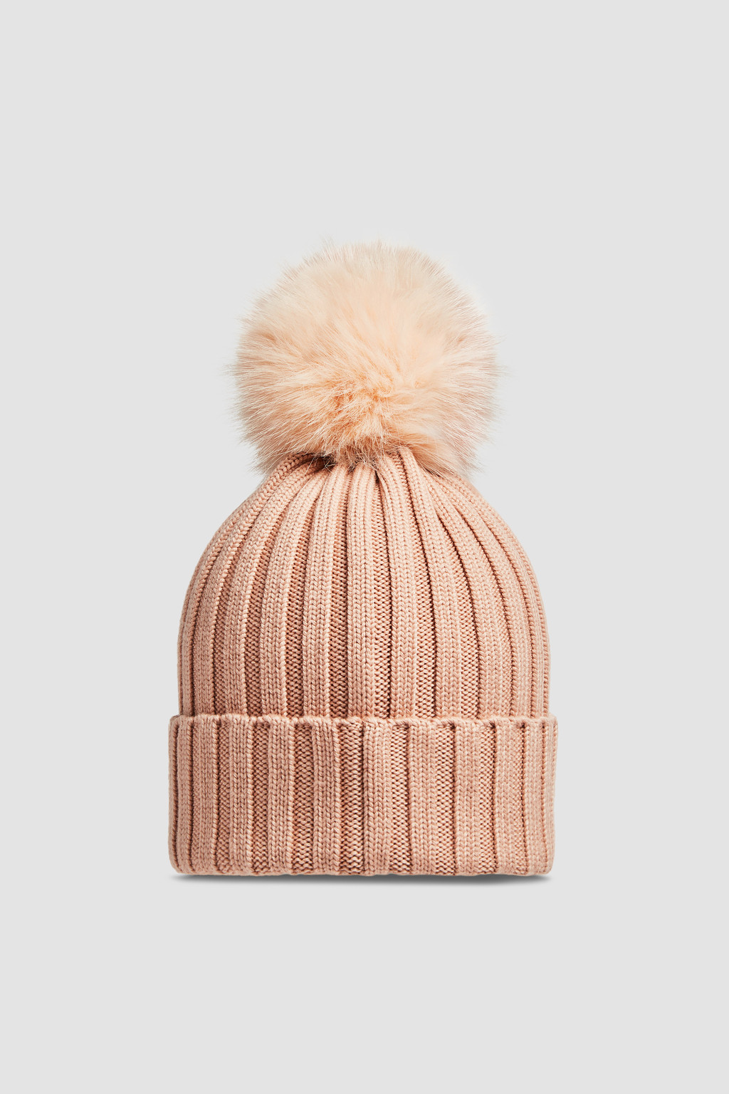 Light Pink Beanie with Pom Pom - Hats & Beanies for Women | Moncler DE