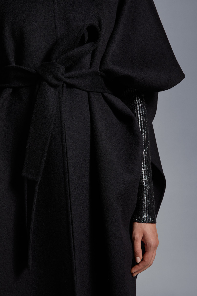 Black Wool Felt Cape - Capes for Women | Moncler NL