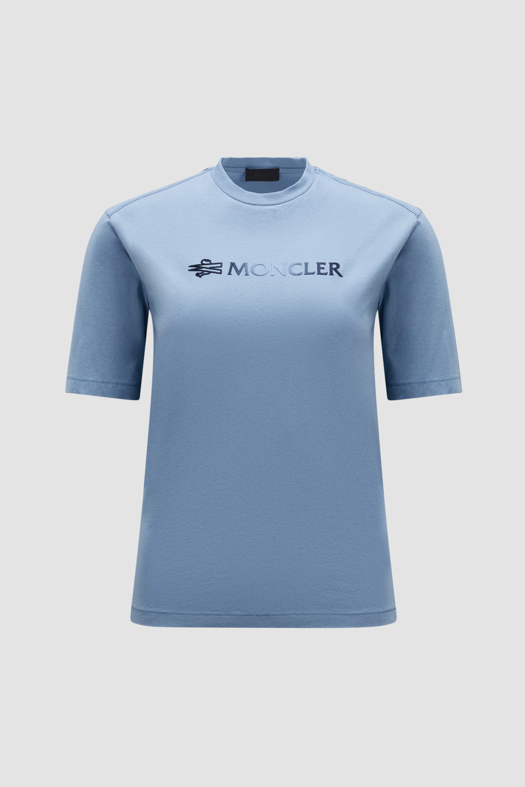 Powder Blue Logo T-Shirt - Tops & T-Shirts for Women | Moncler HK