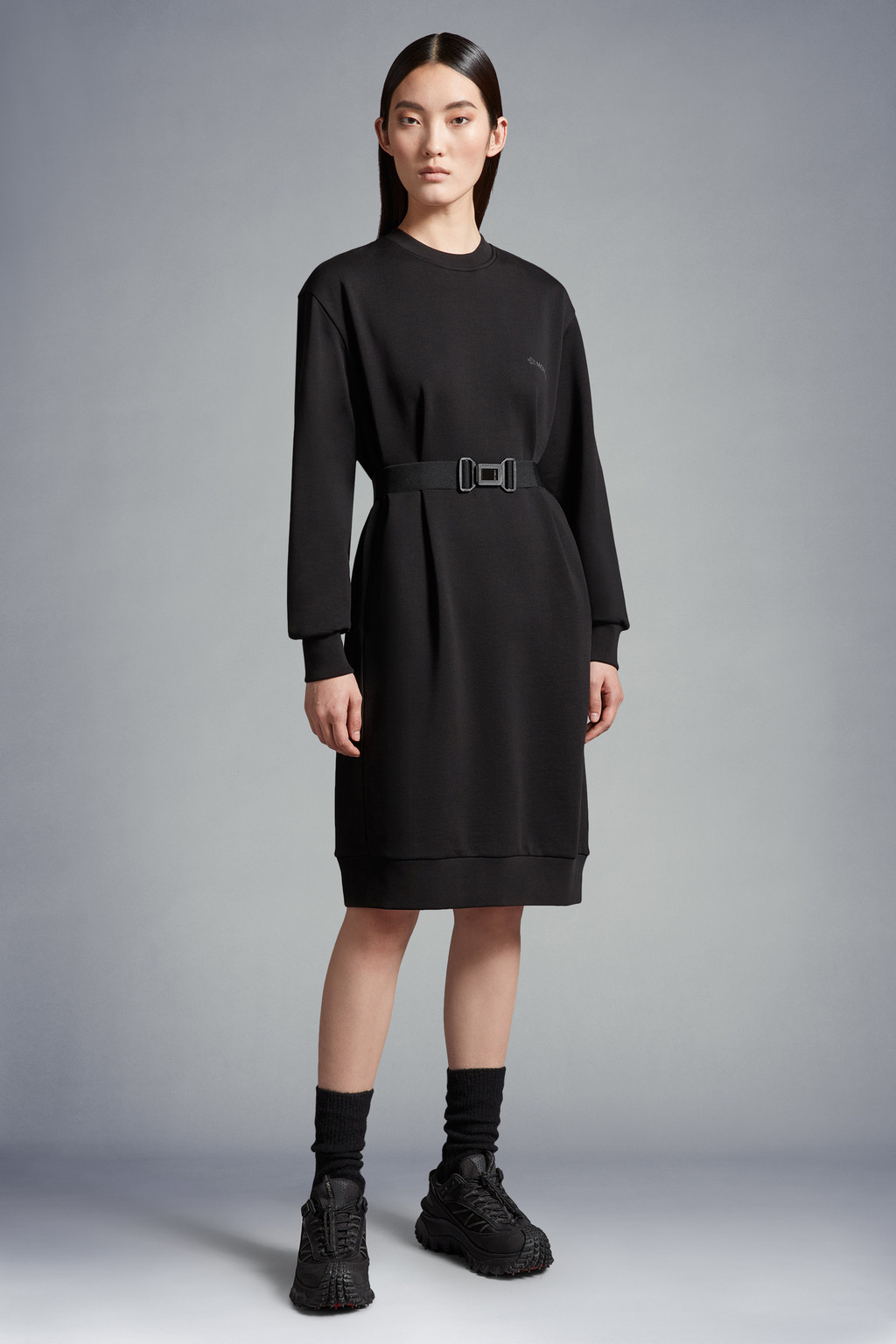 Dresses for Women - Black, Midi and Long Sleeve | Moncler CA