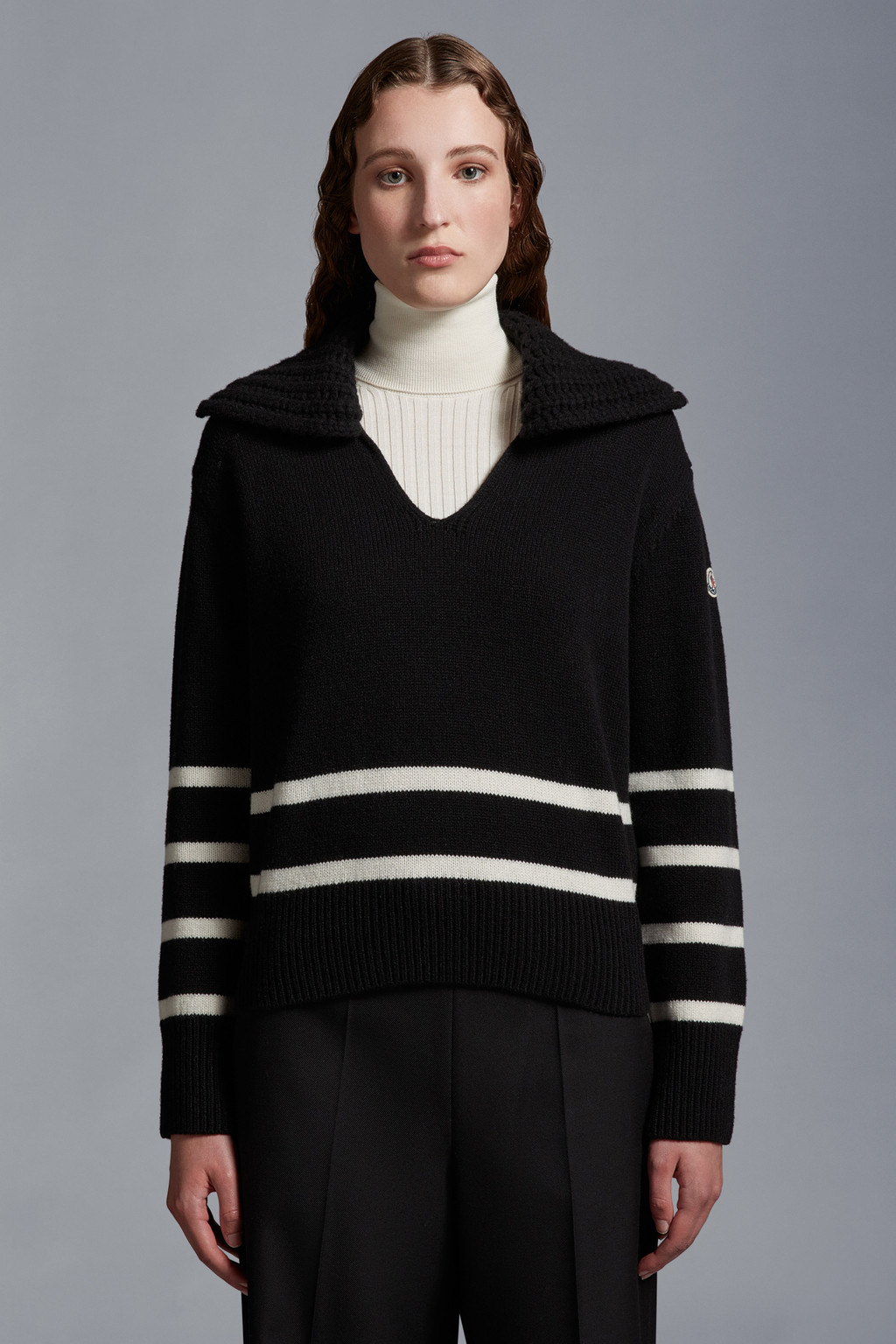 Black & White Cashmere Blend Jumper - Sweaters & Cardigans for Women ...