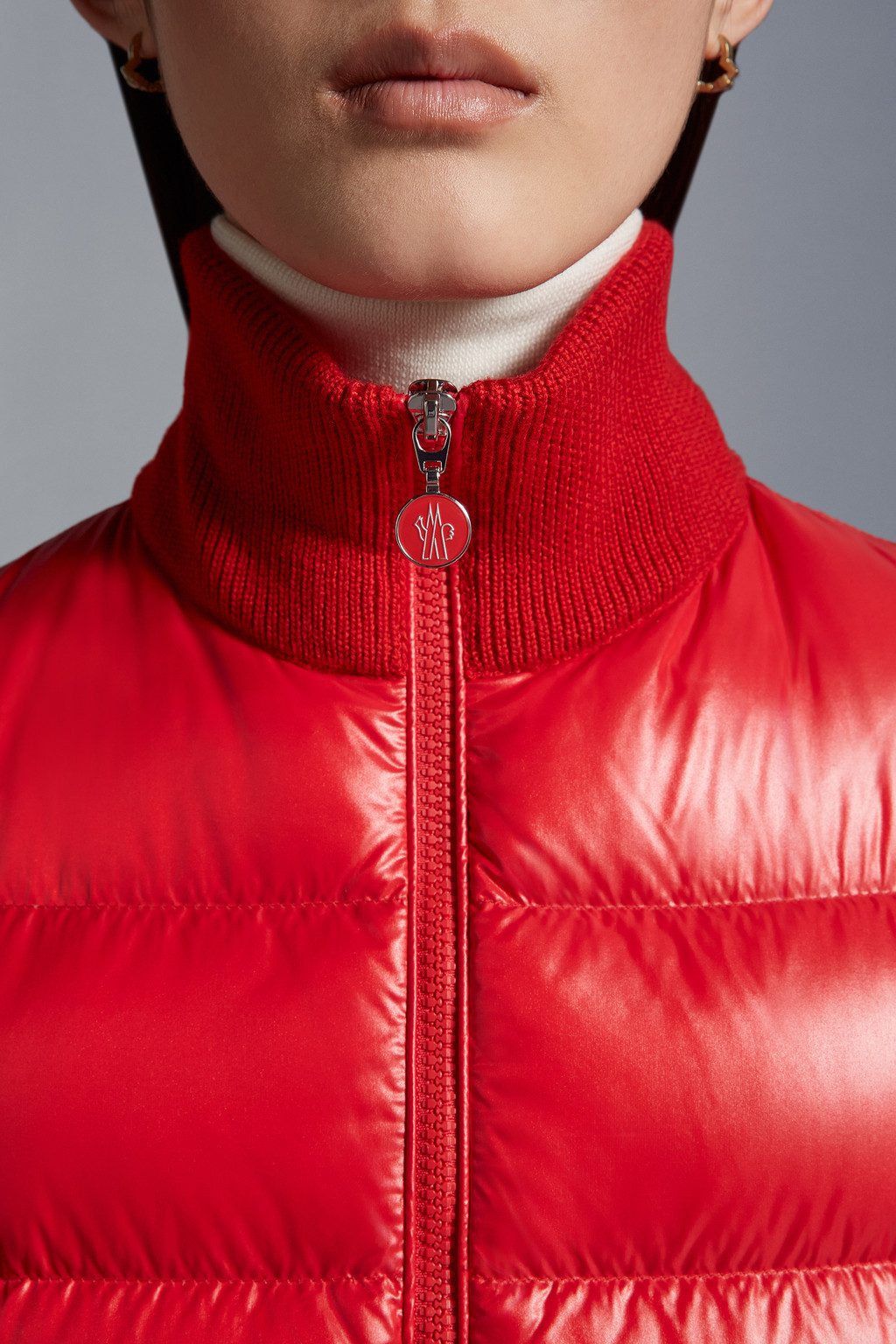 Scarlet Red Padded Wool Cardigan - Sweaters & Cardigans for Women ...