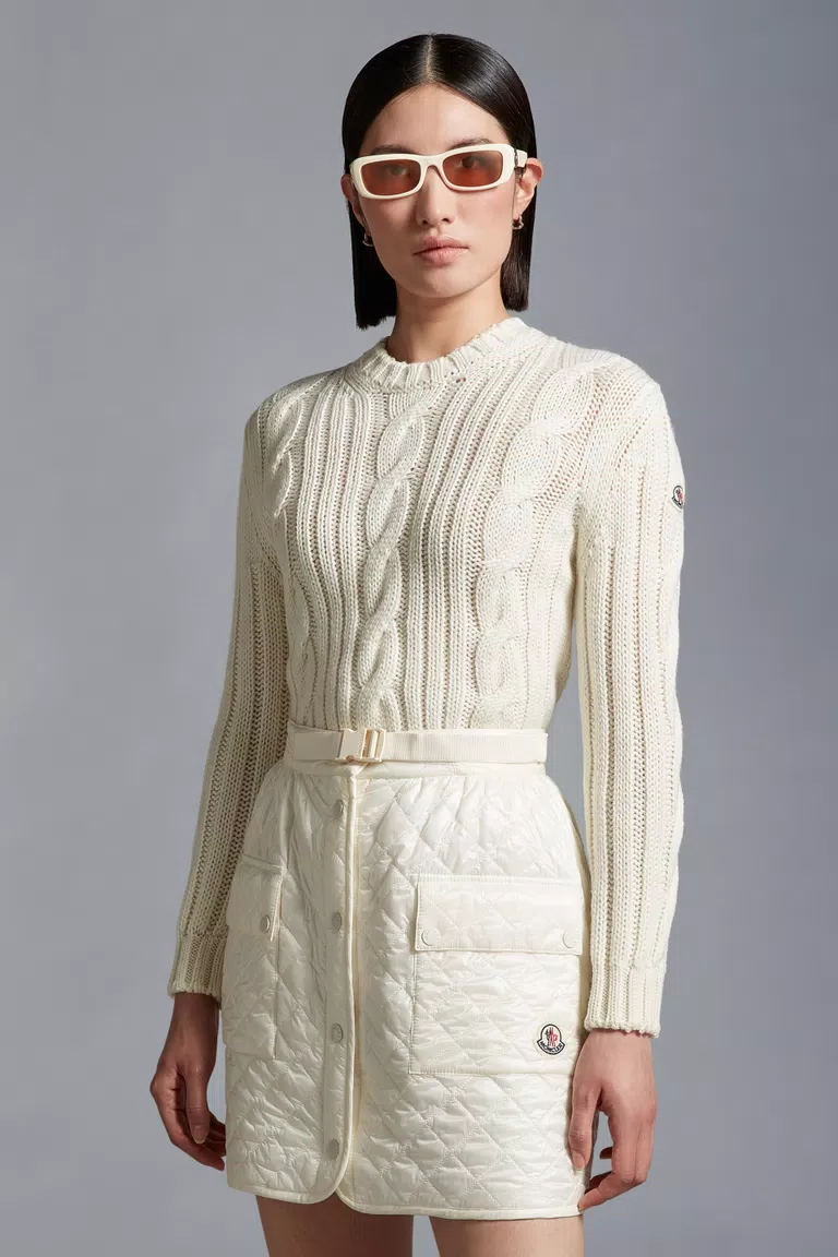 Pull à Col Roulé En Laine Et Mohair Blanc Pulls And Cardigans Femme