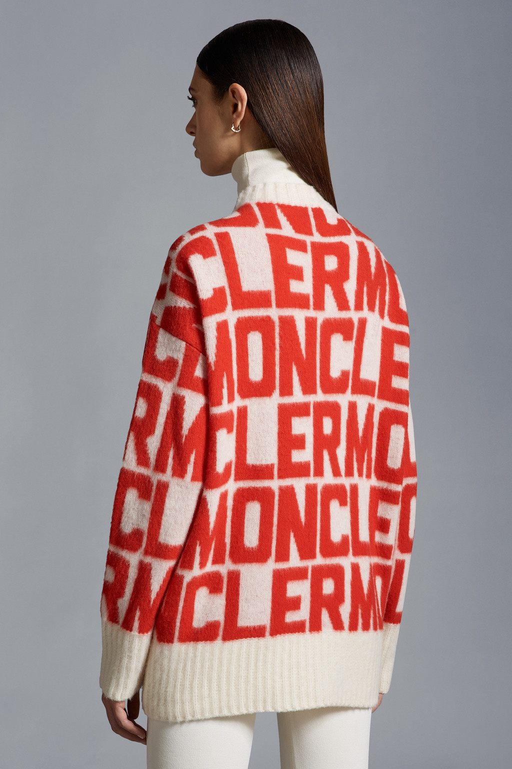 Pullover aus Wolljacquard mit Logo Schwarz & Weiß - Pullover ...