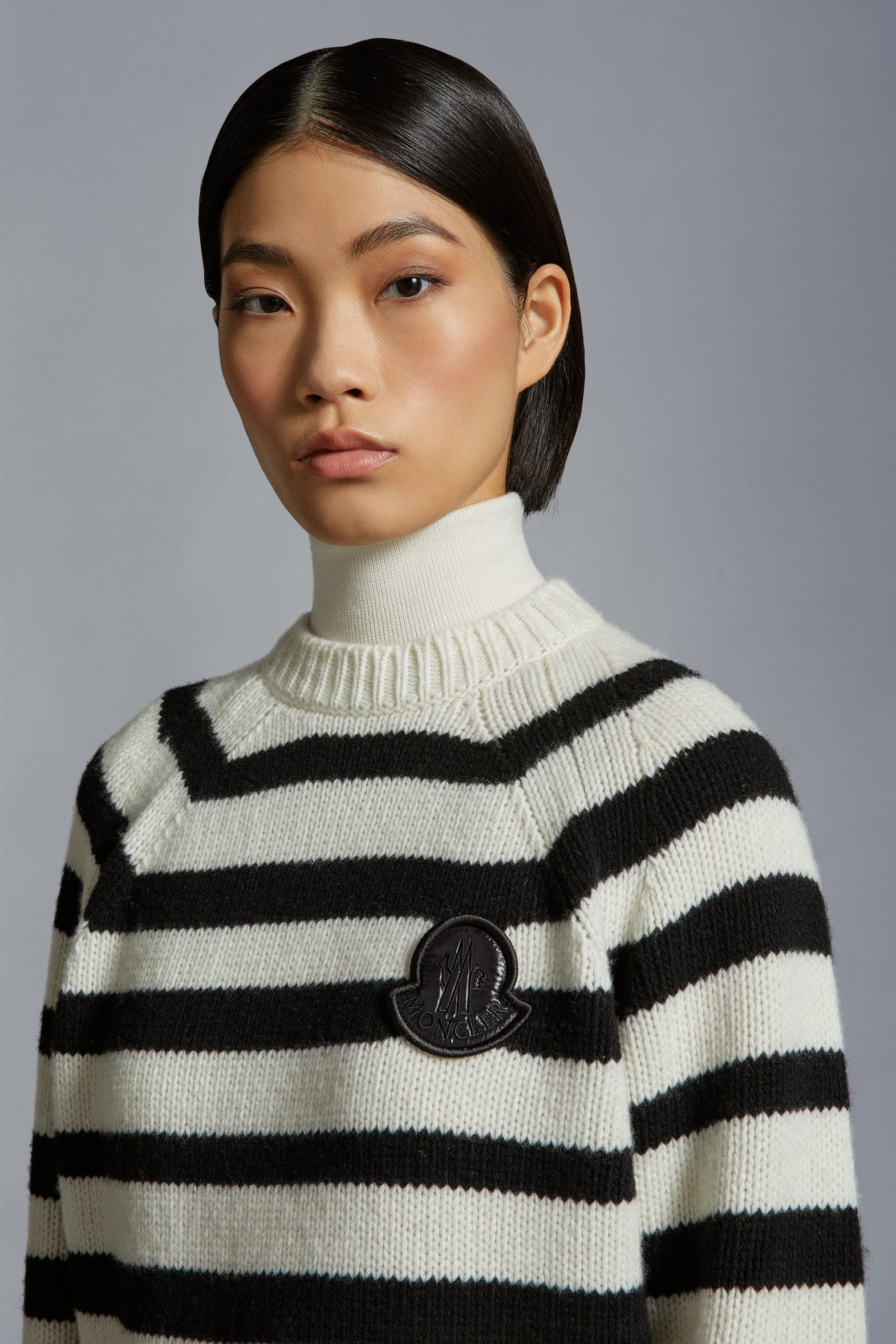 Black & White Striped Wool Jumper - Sweaters & Cardigans for Women ...