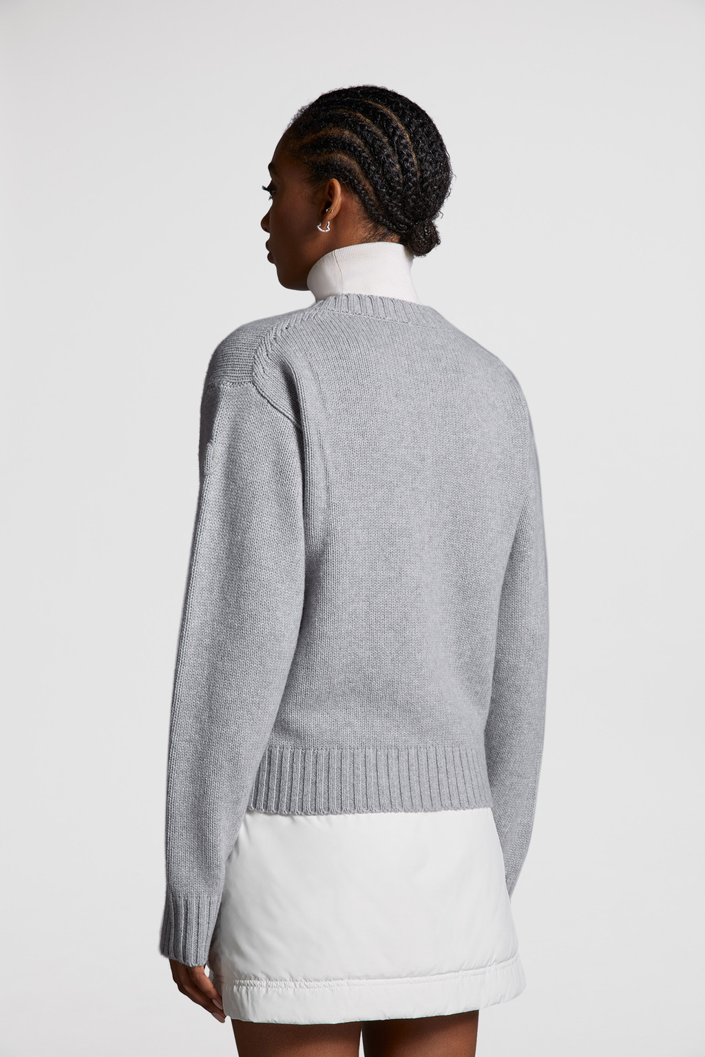 Pull en cachemire à maille torsadée Gris - Pulls & cardigans Femme ...