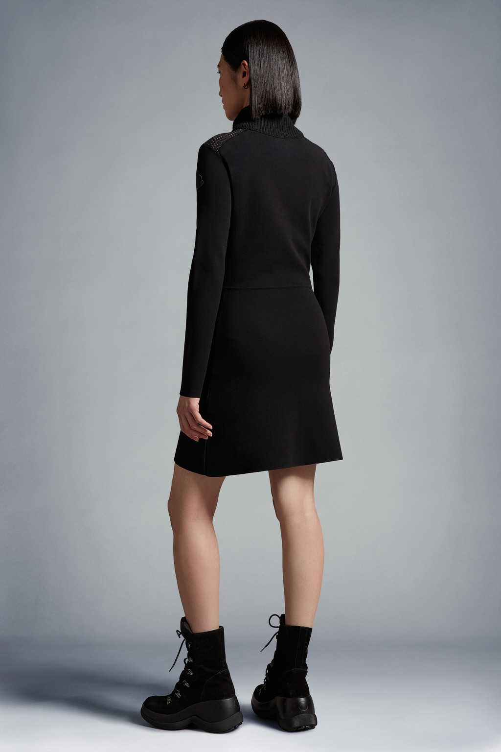 Black Knit Midi Dress - Dresses for Women | Moncler GB